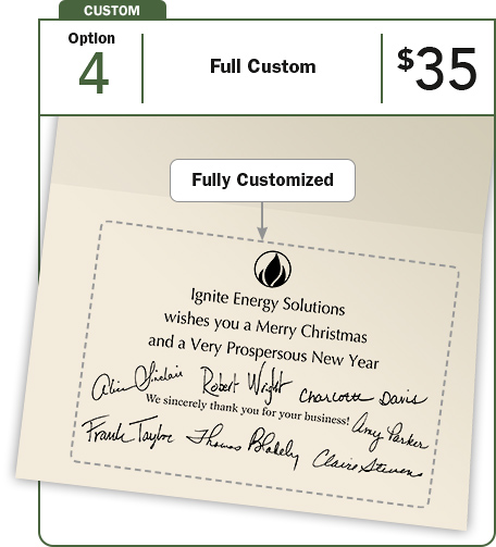 Greeting Card Personalization Options